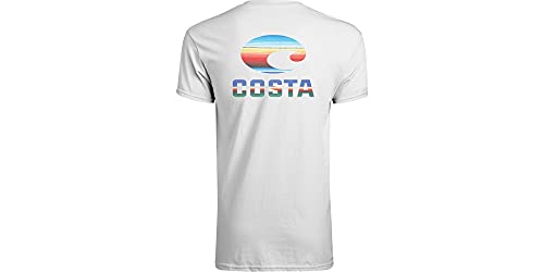 Costa Del Mar Men's Fiesta Short Sleeve Crewneck White