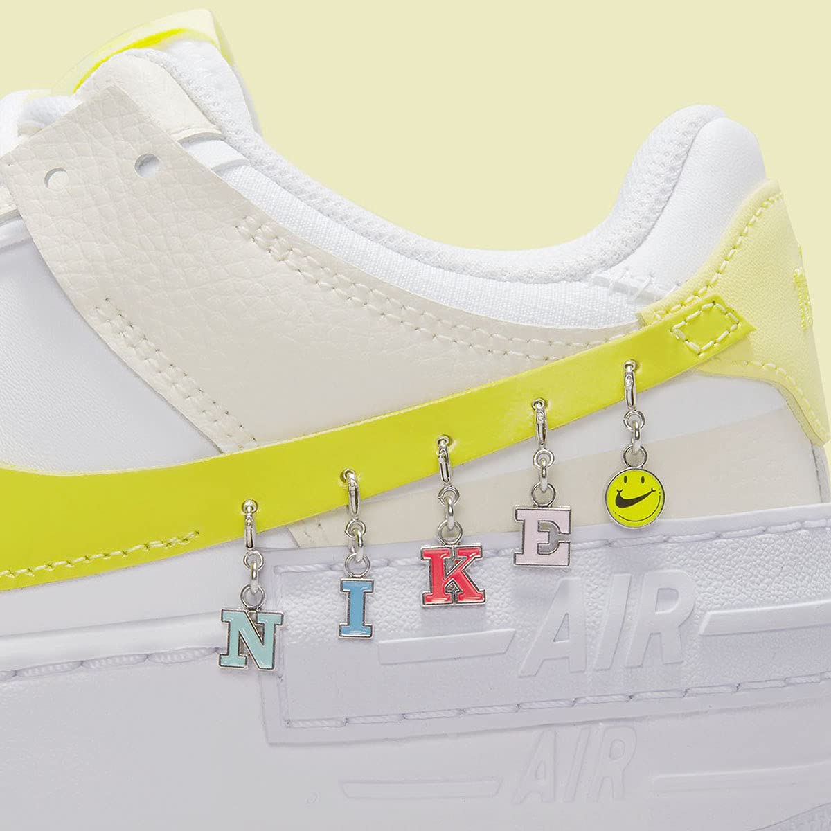 Nike Women's Shoes Air Force 1 Shadow SE Pale Ivory Light Zitron DJ5197-100 (Numeric_9)