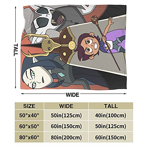 The Owl House Flannel Blanket Lightweight Cozy Bed Blankets Soft Throw Blanket Fit Couch Sofa Suitable for All Season60 X50