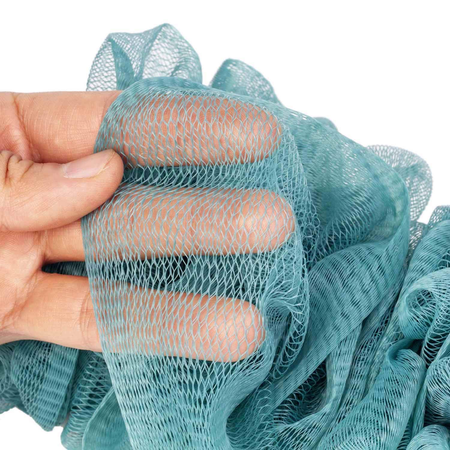 Arswin Back Scrubber for Shower,Loofah Long Handle Bath Body Brush,Soft Nylon Mesh Sponge for Shower,Loofah On a Stick for Men Women,Exfoliating Scrub Cleaning Luffa for Elderly (3Pack-NewMix)