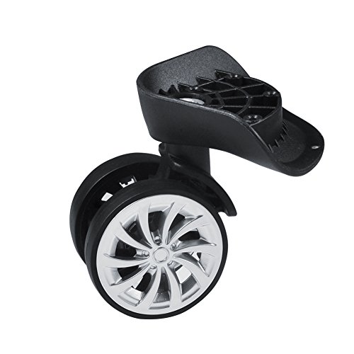 Zerone Luggage Suitcase Wheels, Swivel Wheel Replacement Luggage Travel Suitcase Wheels Plastic Bearings Repair Set for Luggage Kits Pack of 2 (A57)