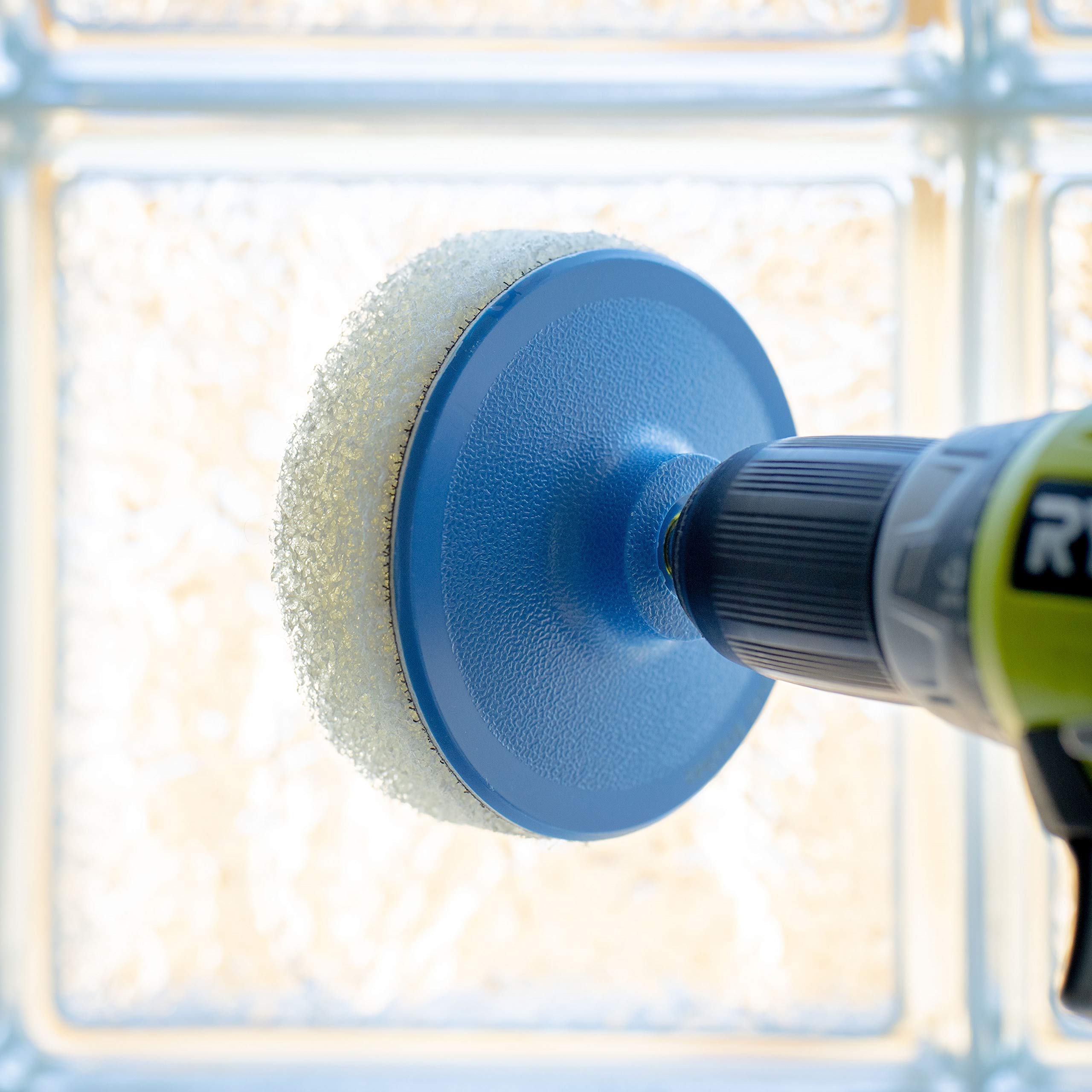 Bring It On Cleaner Water Spot Polishing Kit | For Shower Glass and Windows | Tile and Grout Polishing | Included Drill Scrub Brush, Microfiber, 8 ounces Water Spot Remover