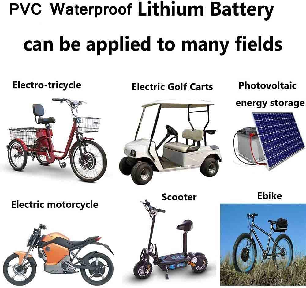 Unit Pack Power Electric Bike Battery - 48V Ebike Battery for 1800W/1500W/1200W/ 1000W Bicycle - Lithium ion Battery for E-Scooter(48V 20Ah)