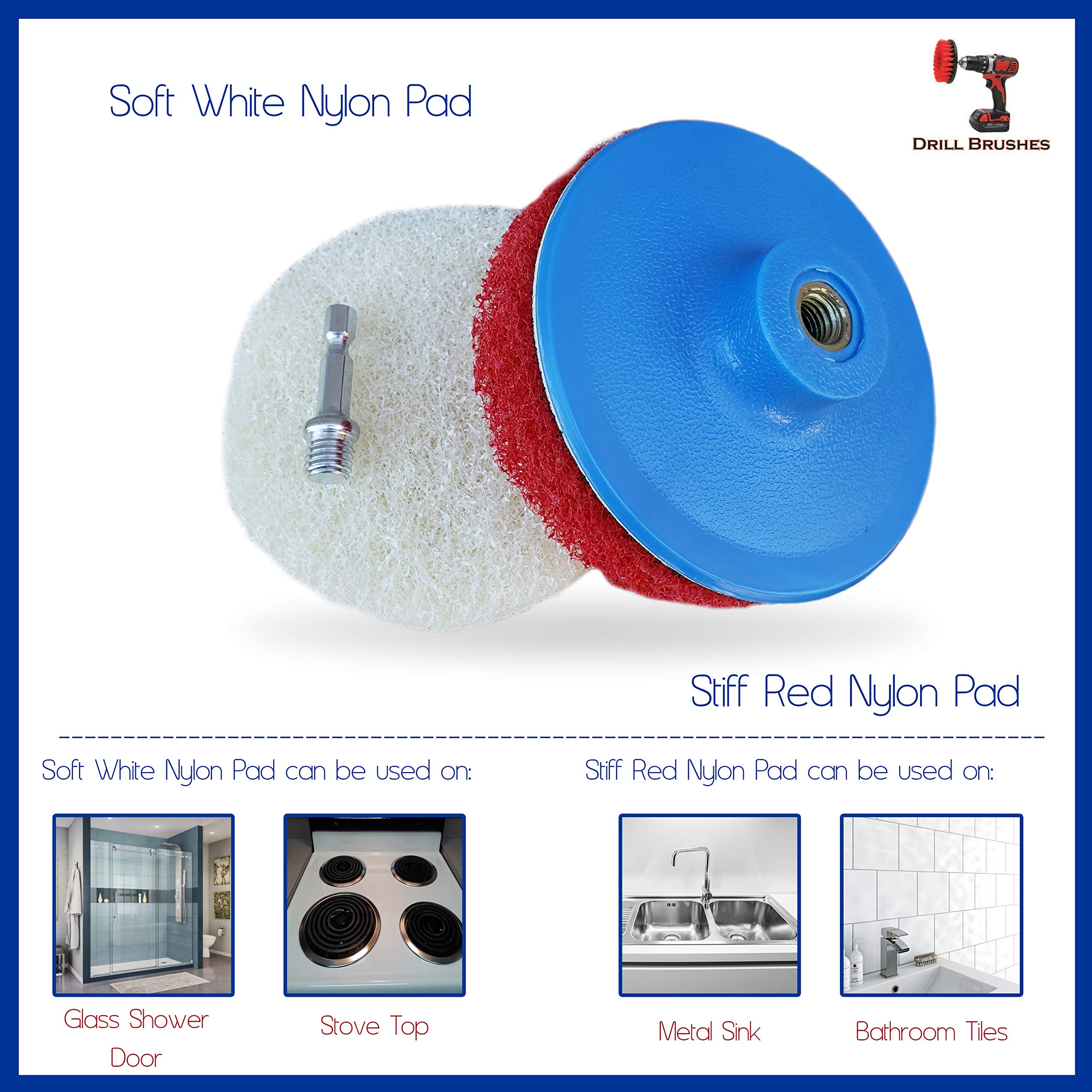 Bring It On Cleaner Water Spot Polishing Kit | For Shower Glass and Windows | Tile and Grout Polishing | Included Drill Scrub Brush, Microfiber, 8 ounces Water Spot Remover