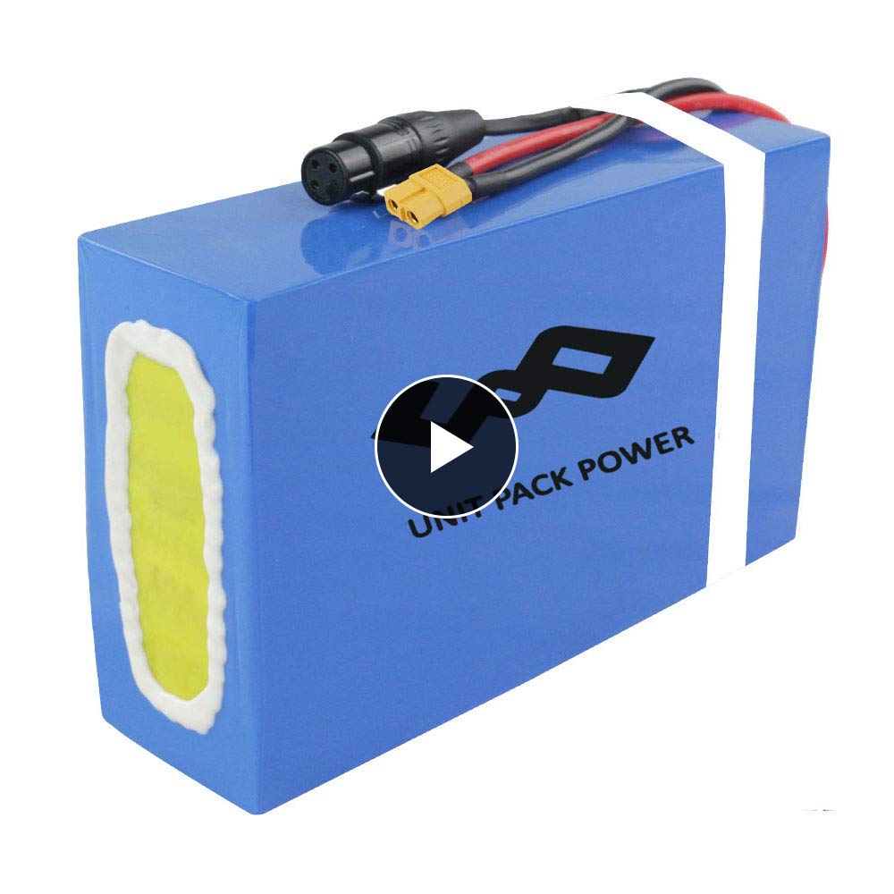 Unit Pack Power Electric Bike Battery - 48V Ebike Battery for 1800W/1500W/1200W/ 1000W Bicycle - Lithium ion Battery for E-Scooter(48V 20Ah)