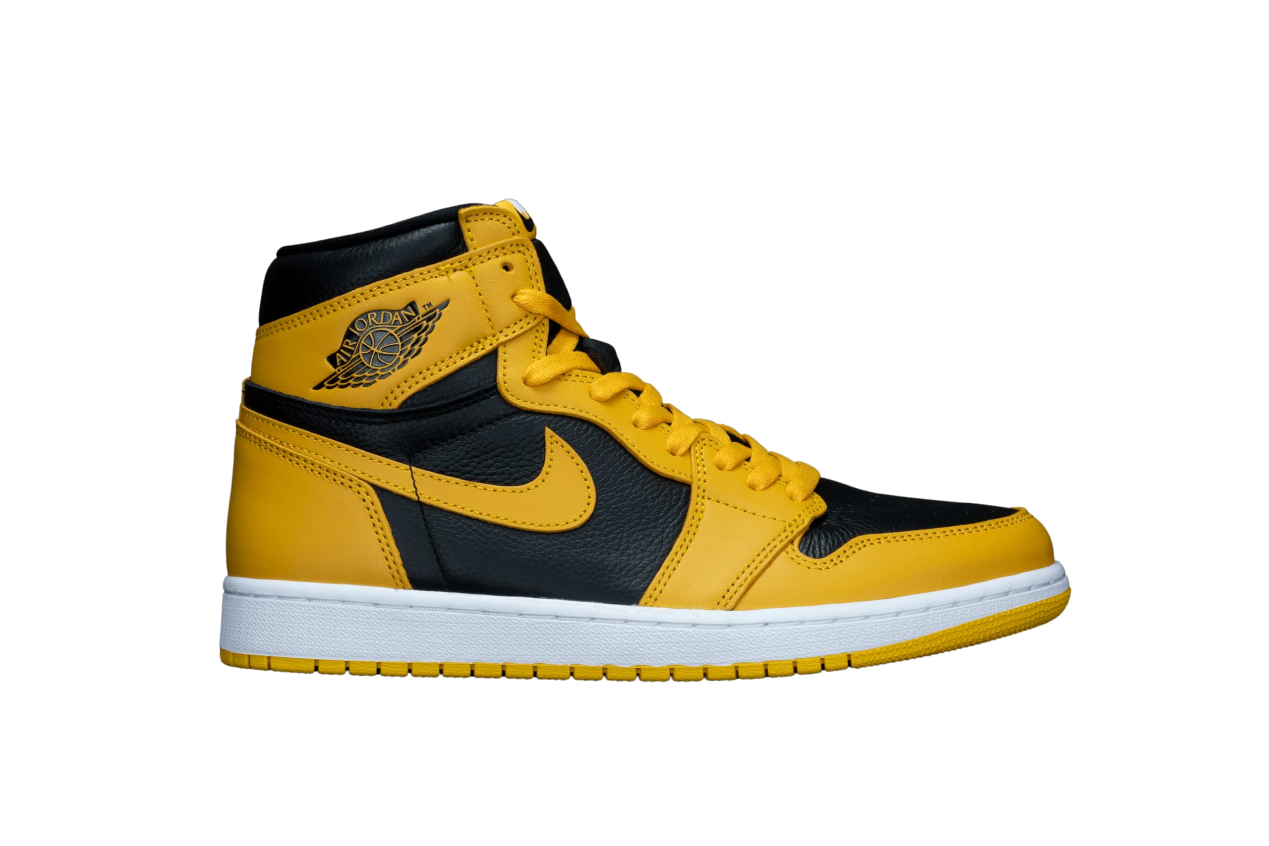 Nike Youth Air Jordan 1 GS Jordan 1 Pollen, Pollen/White/Black, 6.5Y, Pollen/White-black, 6.5 Big Kid
