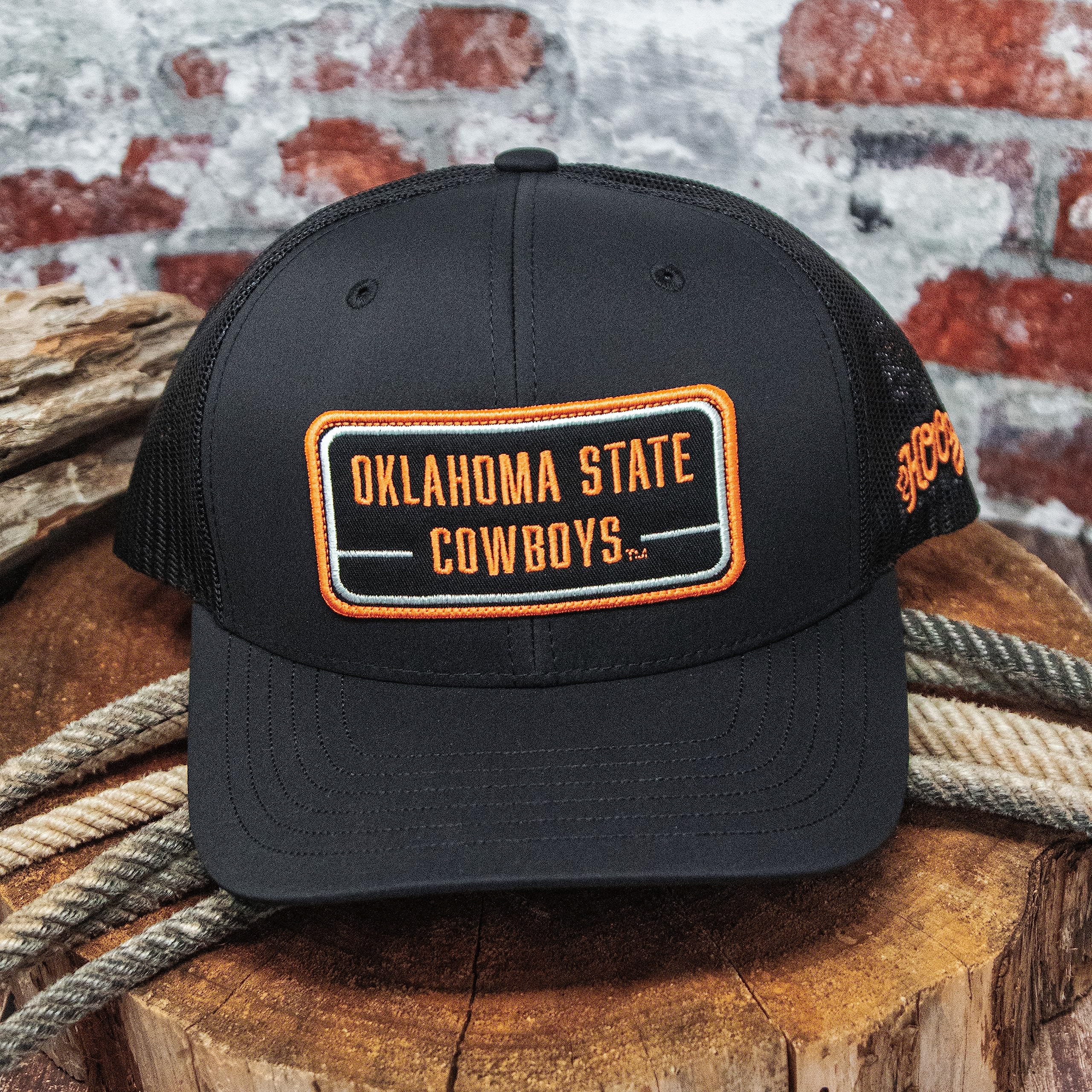 HOOEY Men's Oklahoma State University Officially Licensed Collegiate Hat (US, Numeric, 0, 8, 7063T-Black)