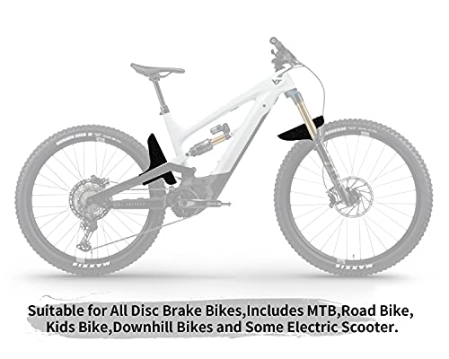 YHT 2 Pack Mountain Bike Fenders, High Compatible Bicycle Mudguard Fits 26", 27.5", 29", Thicken Widen Front and Rear Mud Guard, MTB Fender, Frame Guards, Black…