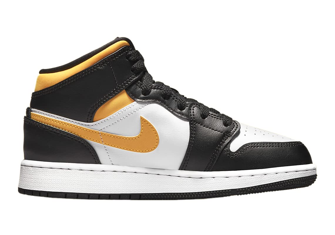 Jordan Mens Air 1 Mid GS 554725 177 Pollen/Black/White - Size 6.5Y