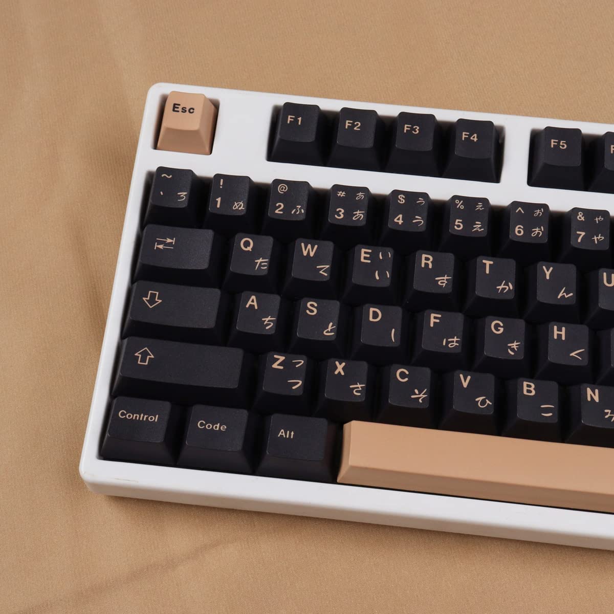 129 Keys PBT Keycaps Dye Sub Cherry Profile Japanese Inukuma Keycaps Fit for 61/64/87/104/108 Cherry Mx Switches Mechanical Keyboard
