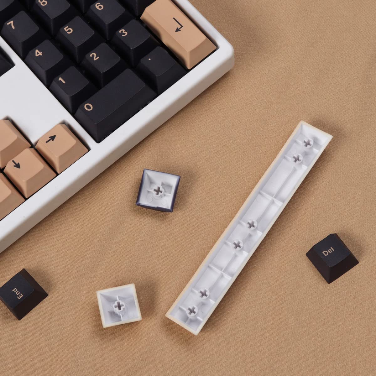 129 Keys PBT Keycaps Dye Sub Cherry Profile Japanese Inukuma Keycaps Fit for 61/64/87/104/108 Cherry Mx Switches Mechanical Keyboard