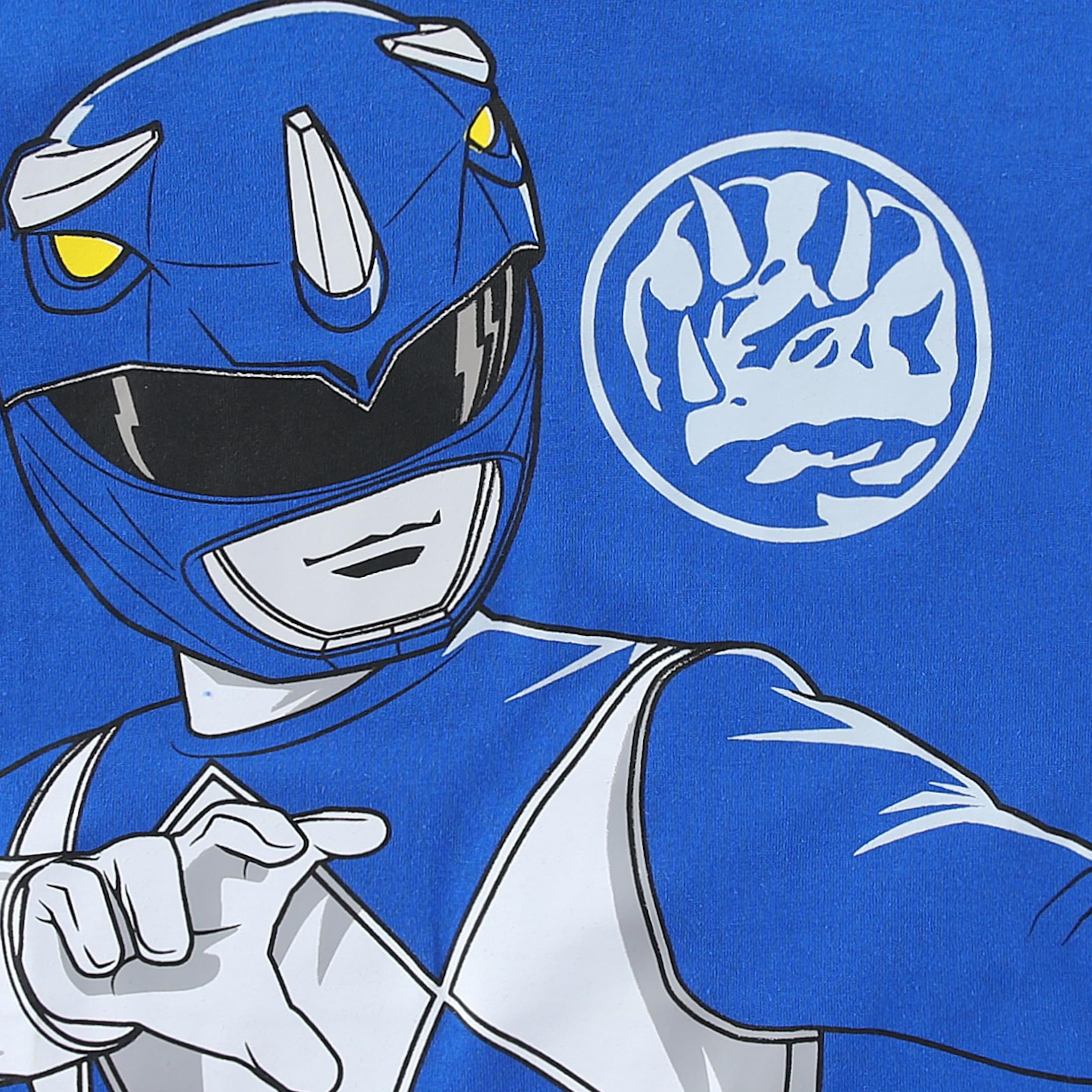 Power Rangers Boys 4 Pack Short Sleeve T-Shirt for Little Kids Blue