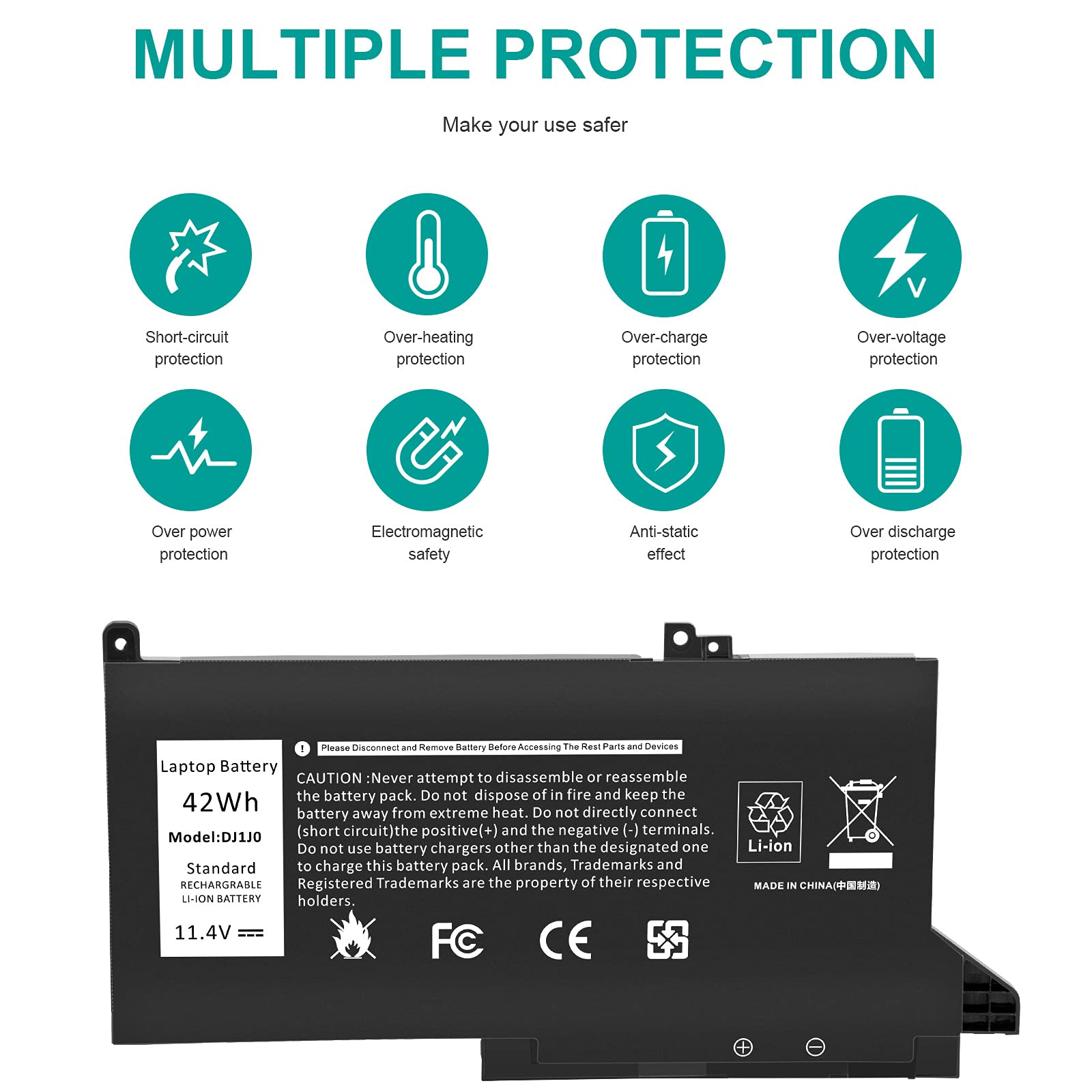 Fancy Buying DJ1J0 Laptop Battery for Dell Latitude 12 7280 7290 E7280 E7290 13 7380 7390 E7380 E7390 14 7480 7490 E7480 E7490 Series P28S P28S001 451-BBZL C27RW PGFX4 ONFOH DJ1JO K8X0T KHY0C