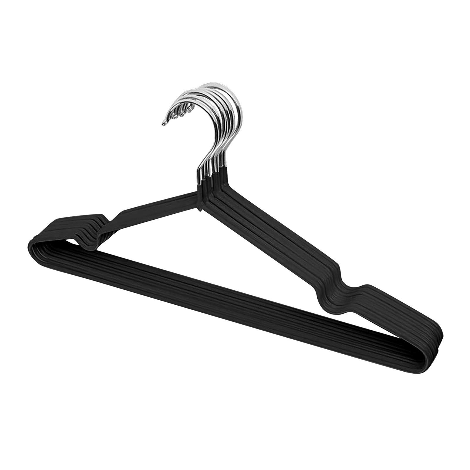 Clothes Hangers Color Stainless Steel Rubber Hangers for Clothes Poles Non-Slip Drying Racks Drying Racks Outdoor Drying Racks 10pcs Hanger Space Saver (Color : C)
