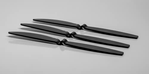 Go Touchless! Ergonomic Flatware Cutlery Set for 12 | Fork, Spoons & Knives Silverware Utensil Set | Reusable Dinnerware Sets Plastic Top Rack Dishwasher Safe | Black Flatware 36 Count