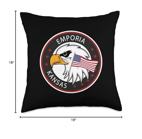 Emporia Kansas KS Throw Pillow