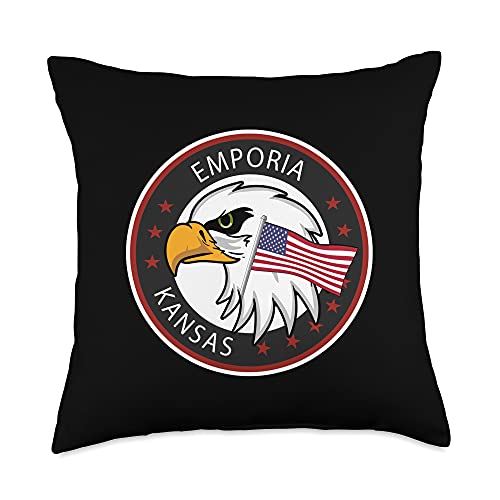 Emporia Kansas KS Throw Pillow