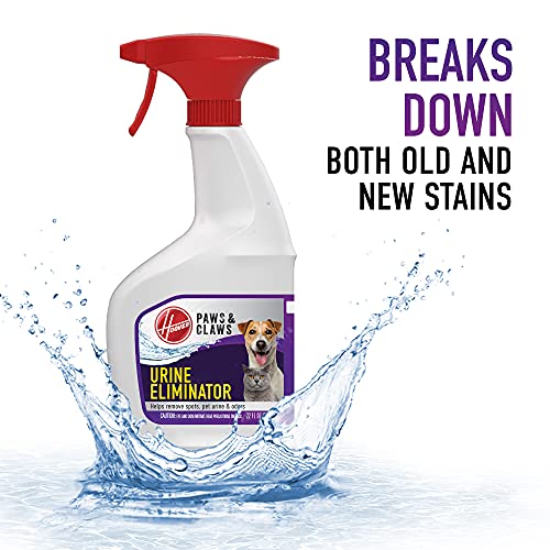 Hoover Paws & Claws Urine Eliminator Spray, 22 oz., 2 Pack, Fresh Scent, Pet Spot and Stain Remover for Carpet & Upholstery, Tackles Tough Pet Messes & Stains, Pair with Hoover Carpet or Spot Cleaner
