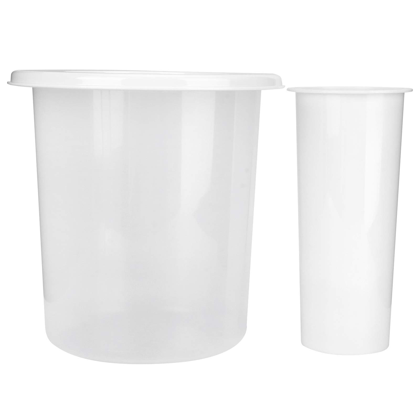 Reusable Shaved Ice Molds, Plastic Material, Non‑toxic, Easy to Clean Ice Cream Containers with Clear Design for Snow Cones, Sorbet and Other Icy Treats