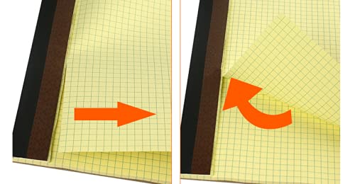 Office Legal Pads Narrow Ruled,Recycled Paper Writing Pads,Stationery,Clipboard Note Pads College Ruled Writing Tablets for School,50 Sheets Letter Writing Pad-3 Pack (Yellow - 8 1/2 x 11 3/4")