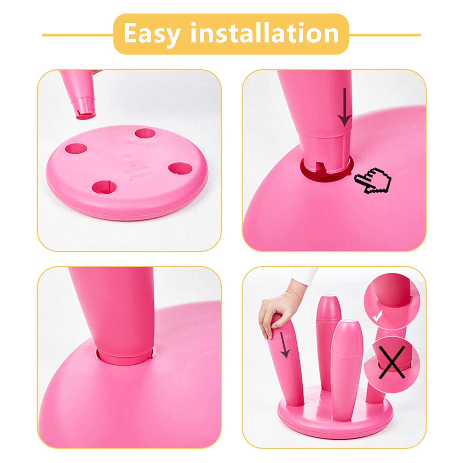 Soerreo Children's Footstools, Kindergarten Learning Stools, Plastic Light Footstools are Durable and Movable (Red Wine)