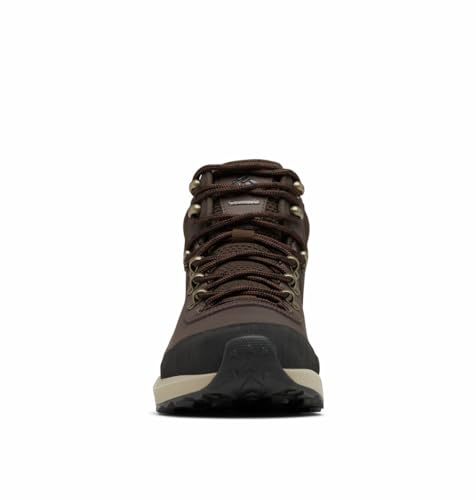Columbia Men's Trailstorm Peak Mid Hiking Shoe, Cordovan/Black, 10