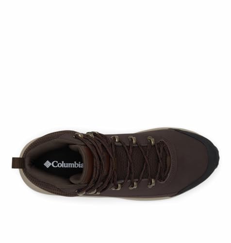 Columbia Men's Trailstorm Peak Mid Hiking Shoe, Cordovan/Black, 10