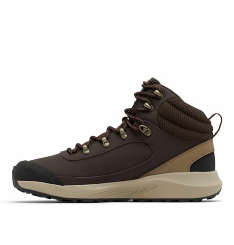 Columbia Men's Trailstorm Peak Mid Hiking Shoe, Cordovan/Black, 10
