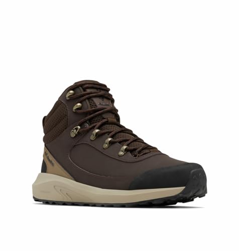 Columbia Men's Trailstorm Peak Mid Hiking Shoe, Cordovan/Black, 10