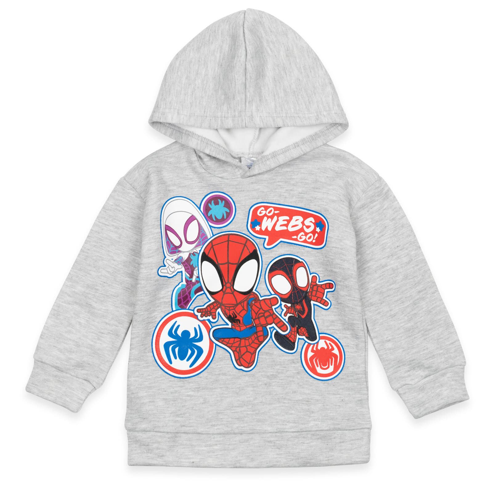 Marvel Spidey and His Amazing Friends Toddler Boys Fleece Hoodie Pants Set Gray/Blue 3T