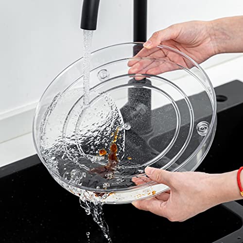 yulumaoyi Lazy Susan Turntable for Cabinet Plastic Clear 2 Tier Lazy Susan Cabinet Organizer Removable AKA-PL-398 not