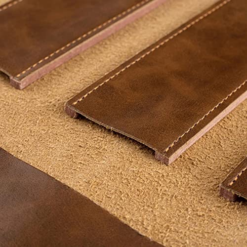 PU Leather Roll Bag Carry Case, Portable with Five Slots, Professional Chef Bag for Cooking Accessories, Cooking Kitchen Tools Gift Kitchen