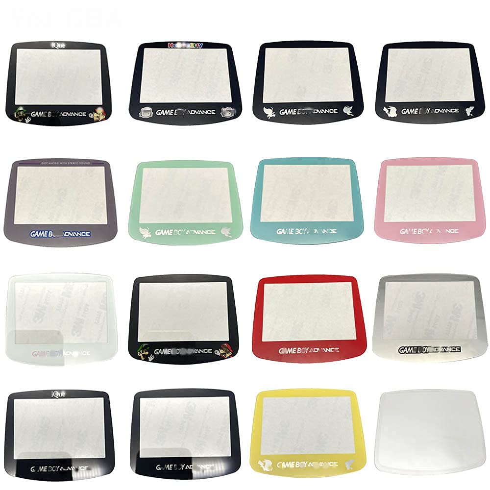 Glass Screen Lens Panel Case Cover Protector Part for Nintendo Game Boy Advance GBA (Silver)