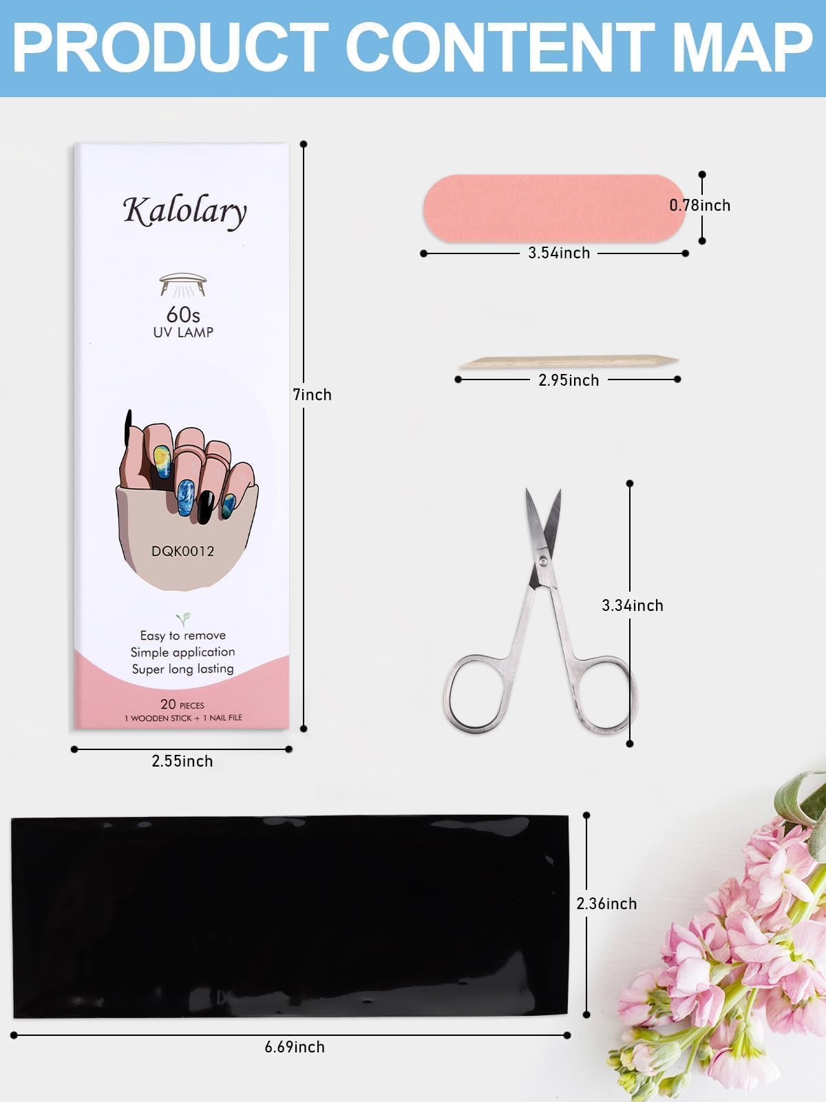 Kalolary Semi Cured Gel Nail Stickers, Starry Night Sky Full Wrap Nail Gel Polish Strips, Brighter Adhesive Real Gel Nail Polish Stickers for Birthday Gift(UV/LED Lamp Required)