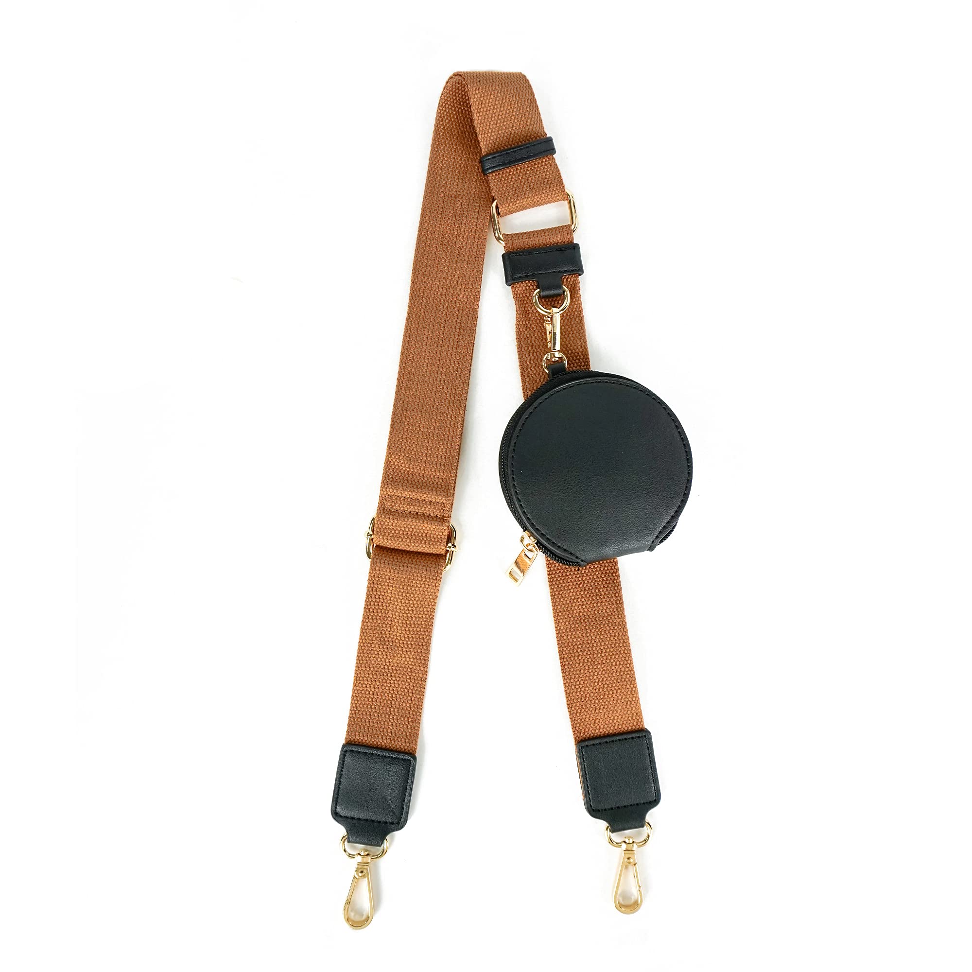 EVVE Wide Replacement Straps for Handbags with Coin Purse - For Over Shoulder Crossbody Bag, Guitar Style, Adjustable Length