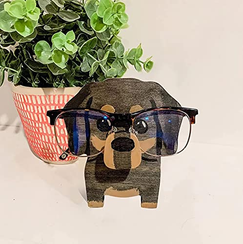 Yaoercty Delivered Before Christmas - Cute Creative Animal Glasses Rack Holder, 1PC Cute Wooden Animal Shaped Glasses Frame Home Office Desktop Decor,Valentine's Day (F)