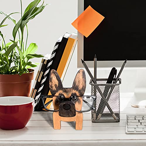 Yaoercty Delivered Before Christmas - Cute Creative Animal Glasses Rack Holder, 1PC Cute Wooden Animal Shaped Glasses Frame Home Office Desktop Decor,Valentine's Day (F)
