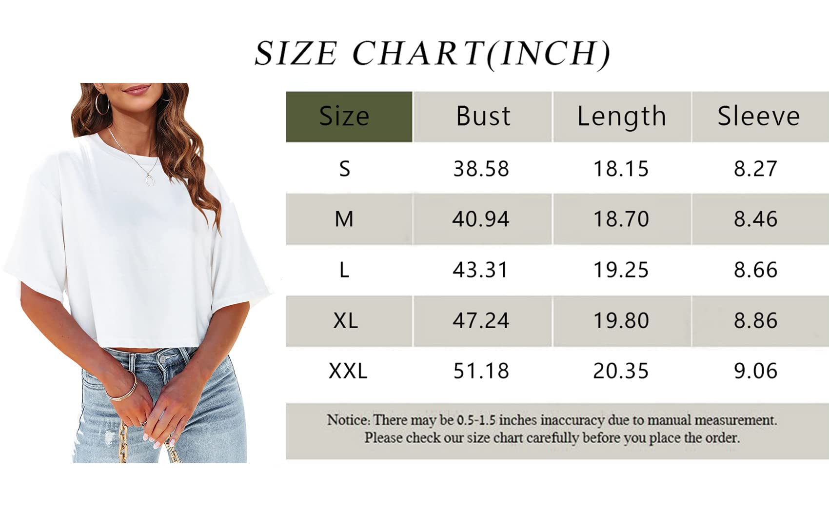 Tankaneo Women Half Sleeve Cropped T-Shirts Drop Shoulder Round Neck Crop Tops Casual Summer Solid Color Basic Tees