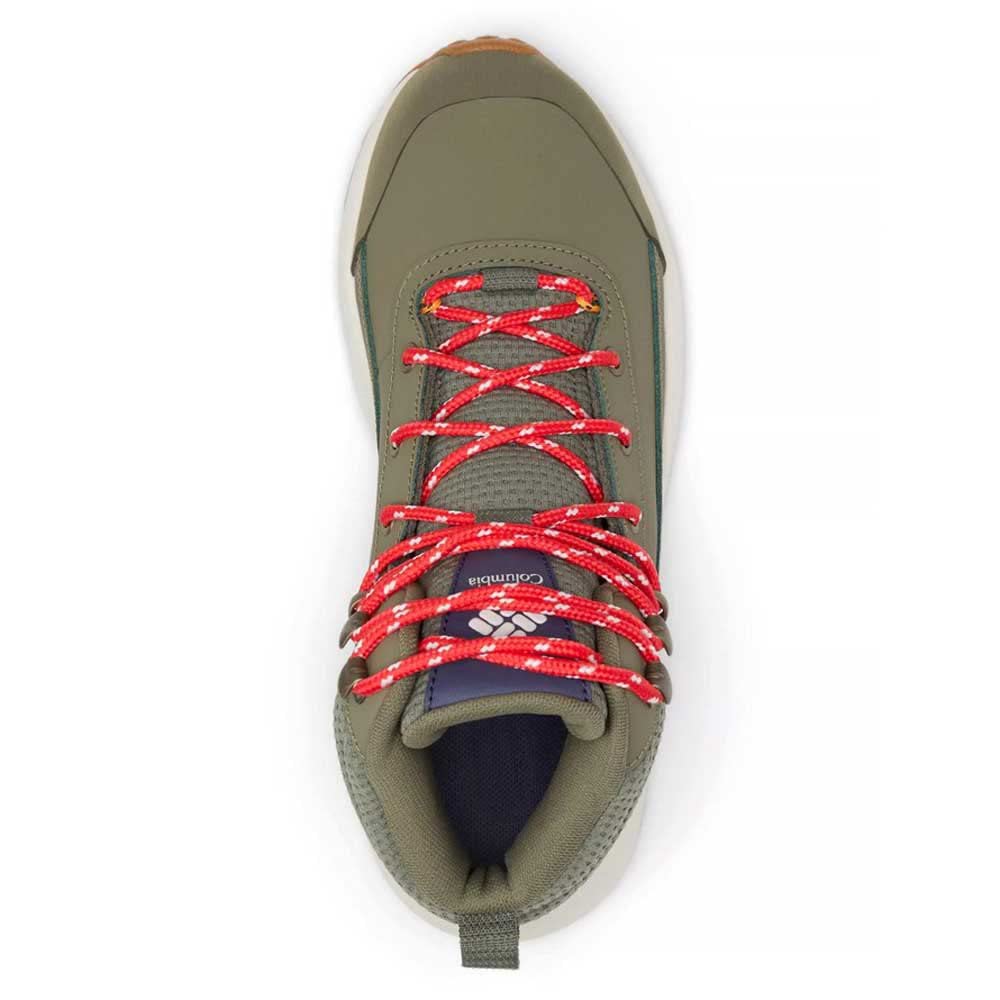 Columbia Women's Trailstorm Peak Mid Hiking Shoe, Stone Green/Nocturnal, 6