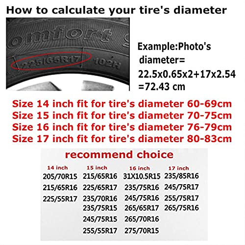 Zhung Ree Spare Tire Cover Amazing Beach Sunset Tire Cover Waterproof Dust-Proof Universal for Jeep,Trailer, RV, SUV and Many Vehicle 14 inch