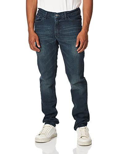 Nautica Men's 5 Pocket Slim Fit Stretch Jean, Smokey Blue Wash, 30W 30L