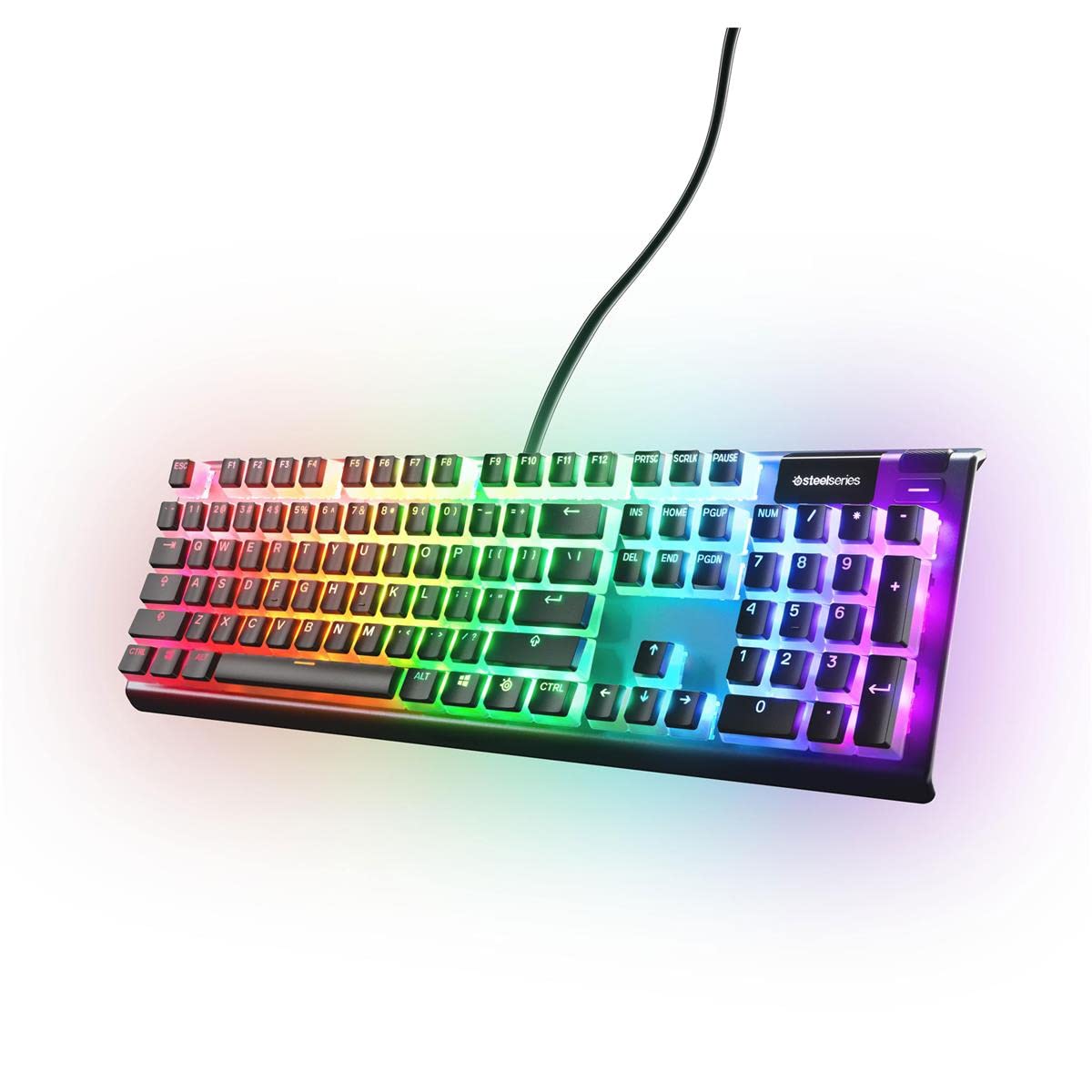 SteelSeries PRISMCAPS - Double Shot Pudding-Style Keycaps - Durable PBT Thermoplastic - Compatible with a Wide Range of Mechanical Keyboards - Black