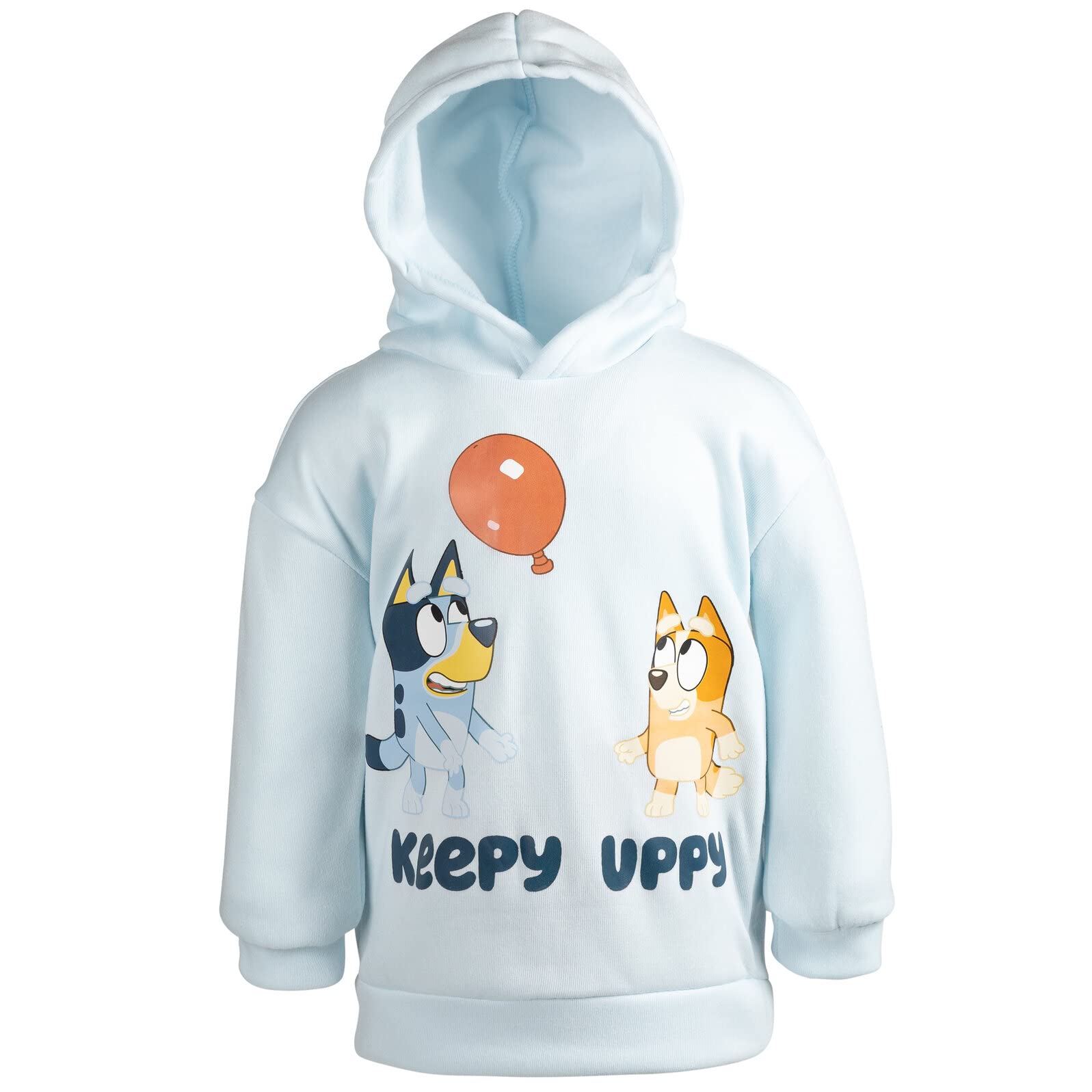 Bluey Bingo Little Boys Fleece Hoodie and Pants Outfit Set Blue/Grey 7-8