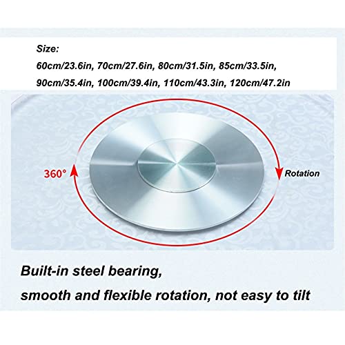 Dining Table Turntable Lazy Susan: Tempered Glass 360 Degree Turntable – Rotating Countertop Serving Tray For Your Dining Table, Kitchen Counters - Transparent 24" 28" 36" (Size : 70cm/27.6in)