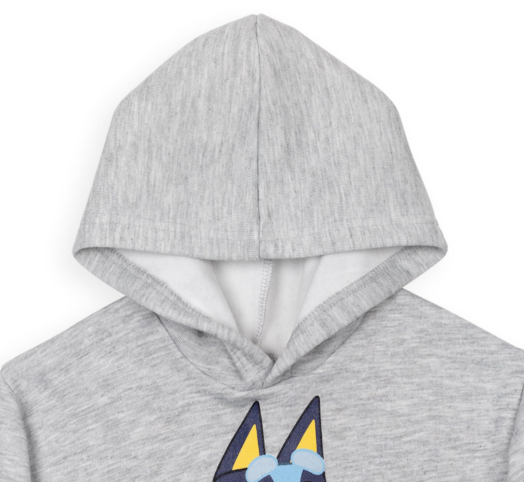 Bluey Toddler Boys Fleece Hoodie and Pants Outfit Set Grey/Blue 4T