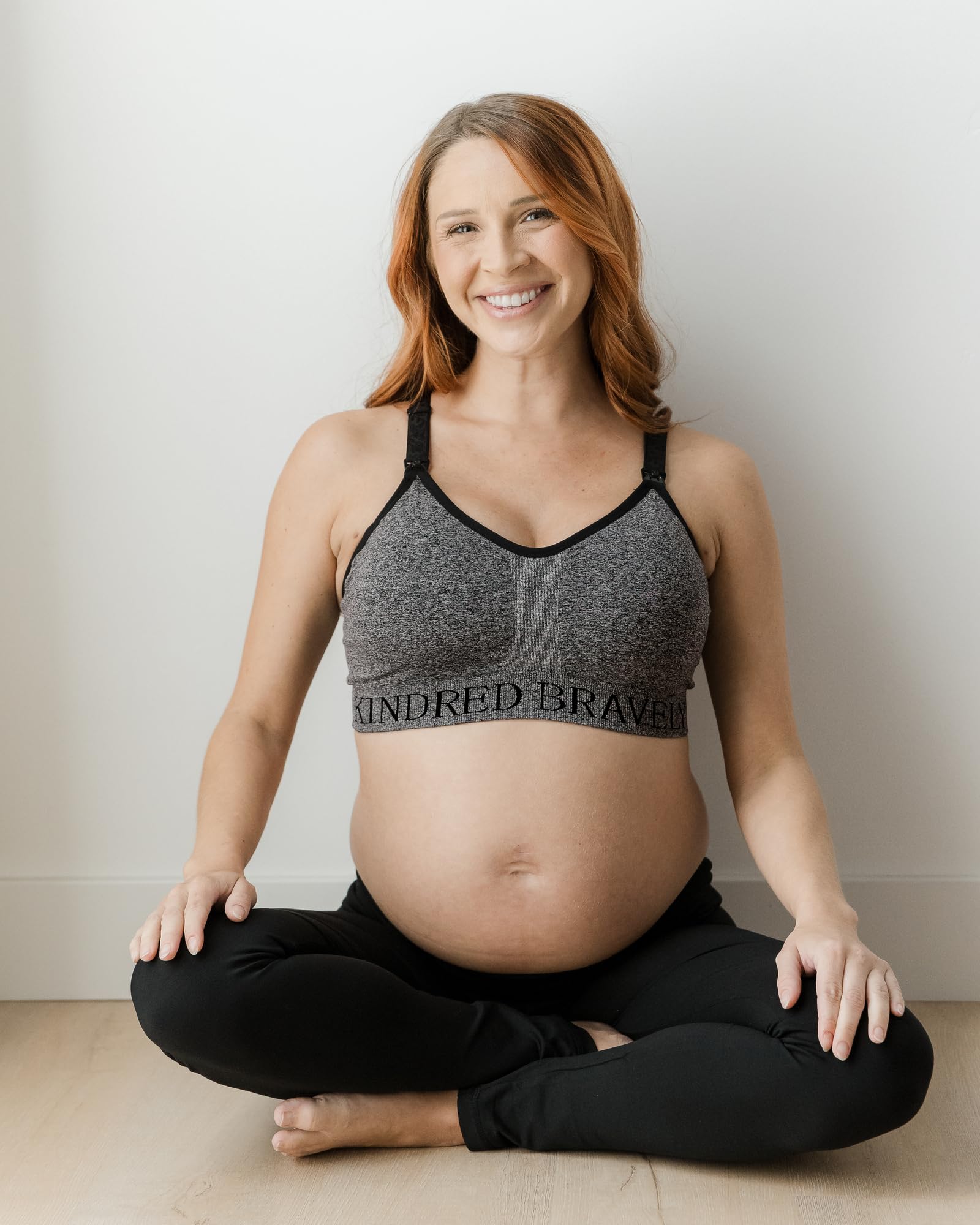 Kindred Bravely Louisa Ultra High Waist Over The Bump Maternity Leggings with Pockets (Black with Pockets, X-Large)