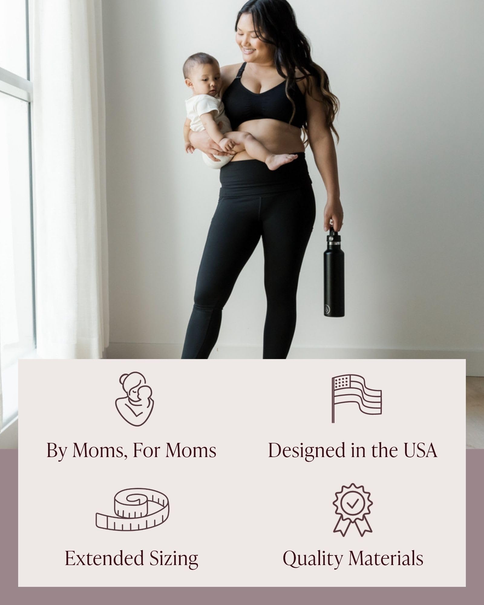 Kindred Bravely Louisa Ultra High Waist Over The Bump Maternity Leggings with Pockets (Black with Pockets, X-Large)