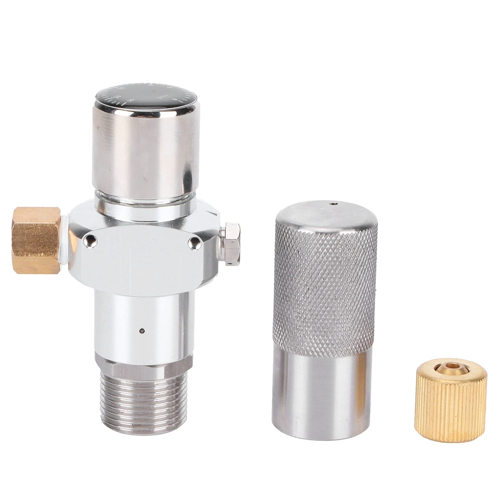 Coffee Nitrogen Charger Beer N2 Gas Regulator Mini with Gas Ball Lock Aluminum Alloy N2 Regulator 0‑30PSI PSI Tanks Pressure For Coffee Cocktail Refill