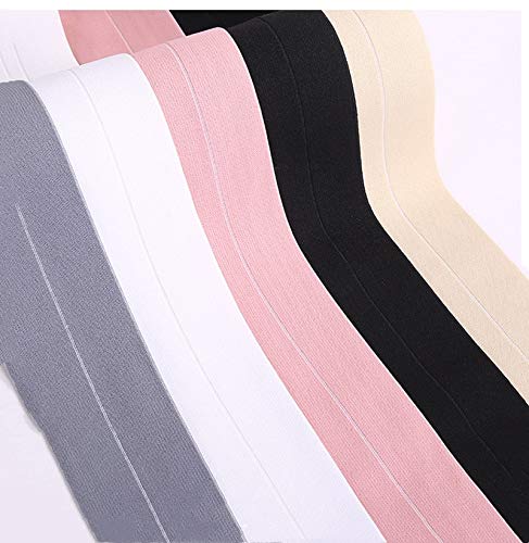 Herrmosa 6cm Fold Over Elastic Band Spandex Satin Rubber Band Underwear Edging Waist Elastic Bands Ties Clothing Accessories 1m - White
