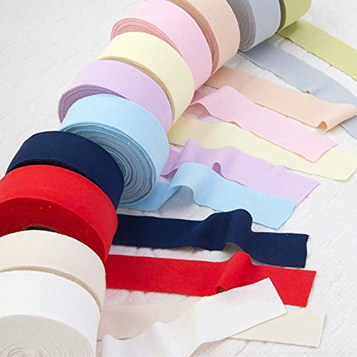 SELCRAFT 5yards/Lot 1" (25mm) Elastic Band Multicolor Fold Over Spandex Elastic Ribbon for Sewing Lace Trim Waist Band Garment Accessory num.16